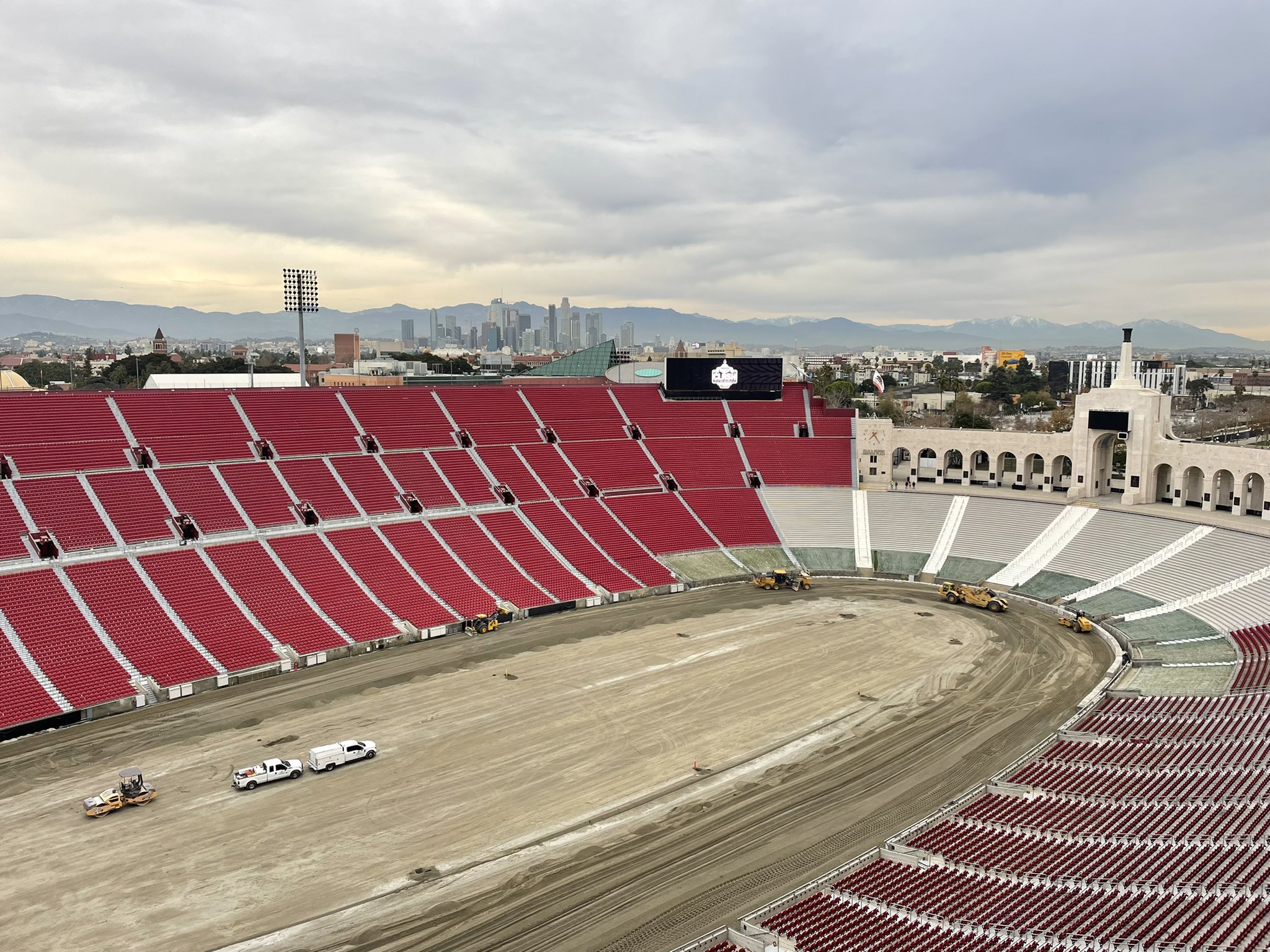 LA Coliseum: NASCAR track construction begins - Racing News