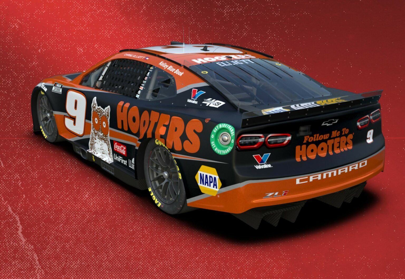 Chase Elliott: 2024 Hooters, Llumar and UniFirst Paint Schemes - Racing ...