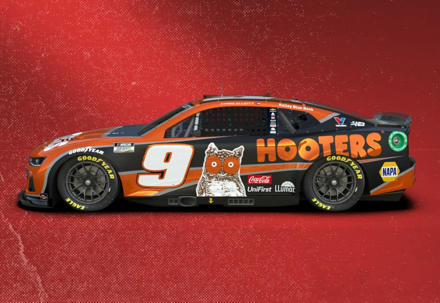 Chase Elliott: 2024 Hooters, Llumar and UniFirst Paint Schemes - Racing ...