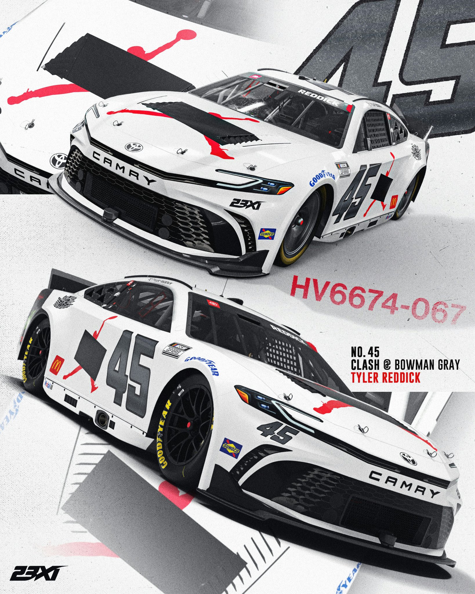 23XI Racing deleted their 'banned' paint scheme and revised it - Racing ...