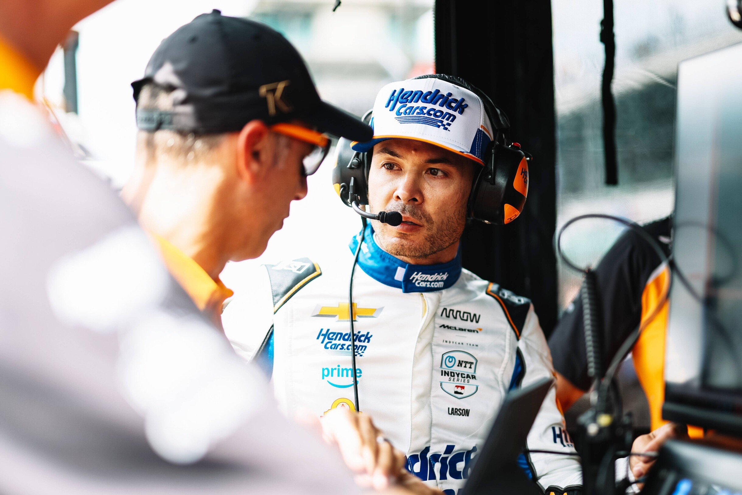 Kyle Larson is hot on the team radio after incident with Denny Hamlin ...