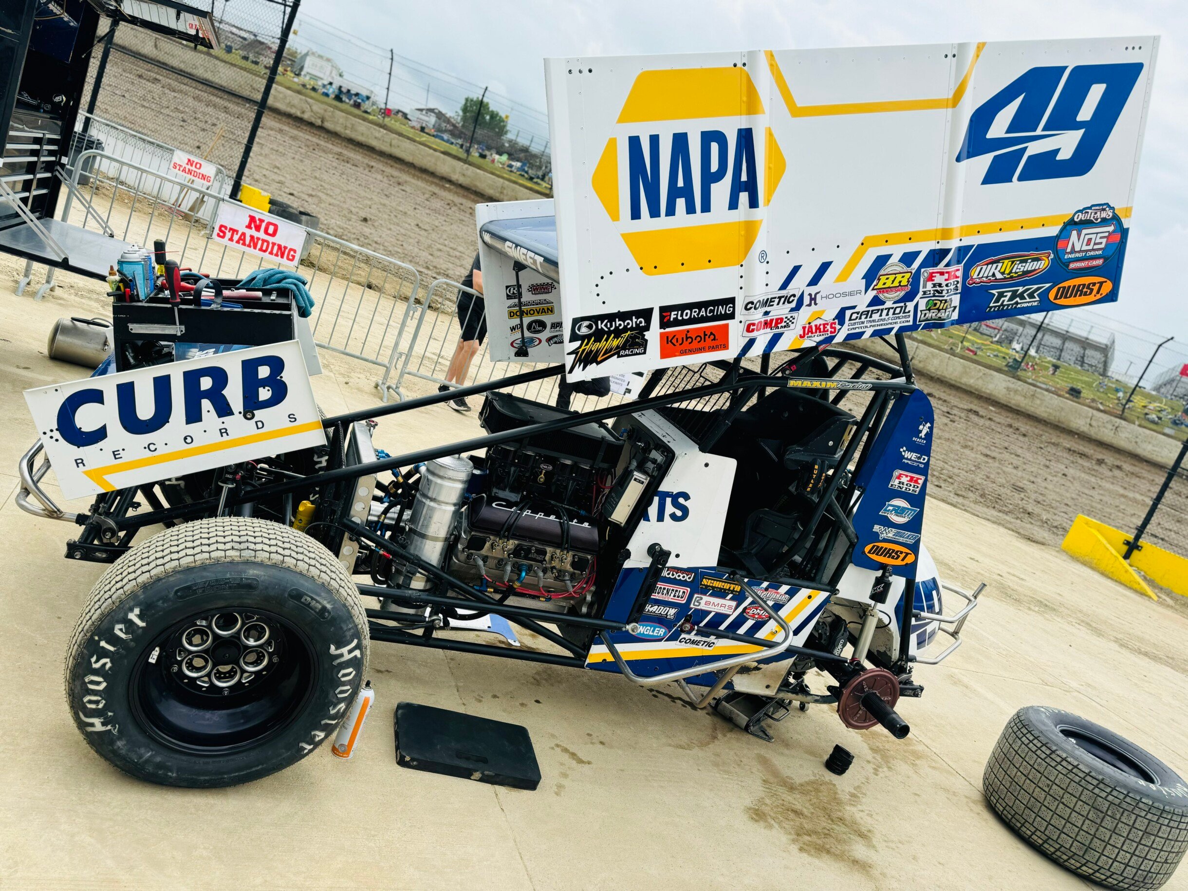 Brad Sweet placed on a stretcher after Eldora crash (Video) - Racing News