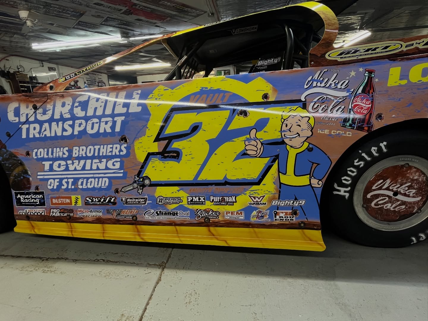 Bobby Pierce is racing a Fallout theme in the Gateway Dirt Nationals ...
