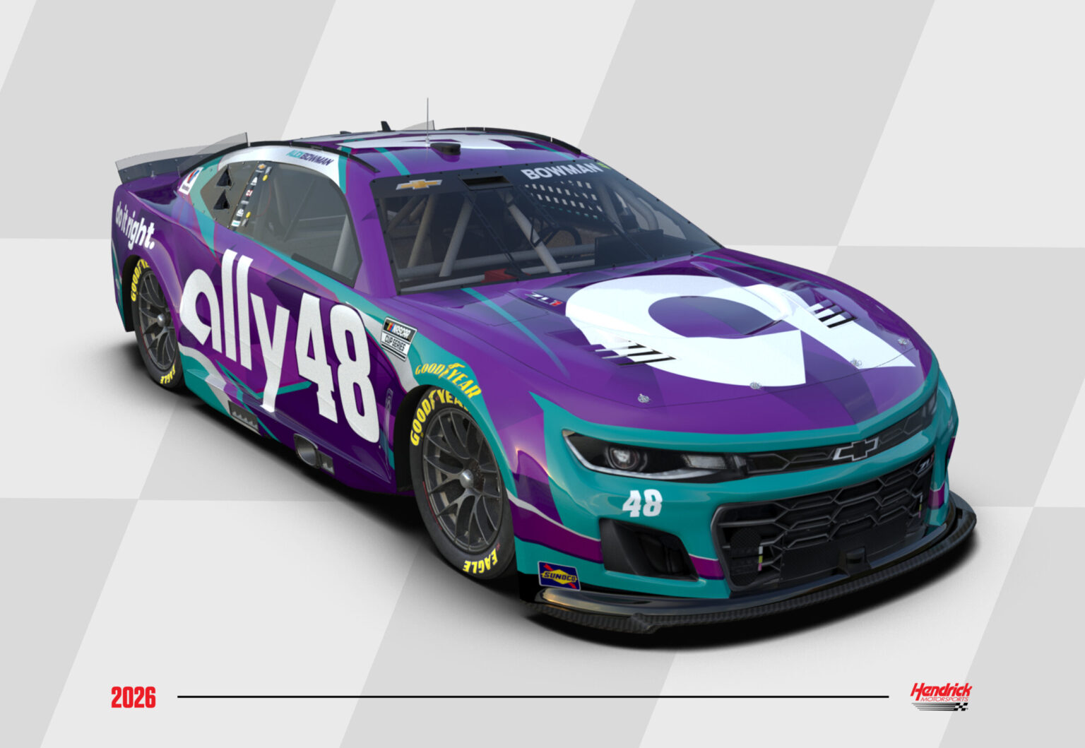 Chase Elliott, William Byron, Alex Bowman reveal 2026 paint schemes ...