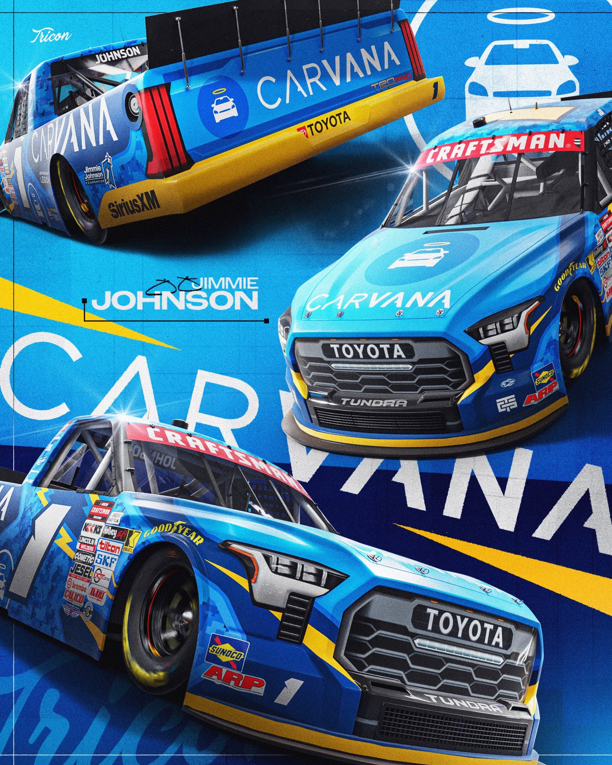 Jimmie Johnson releases 2026 NASCAR Truck paint scheme - Racing News